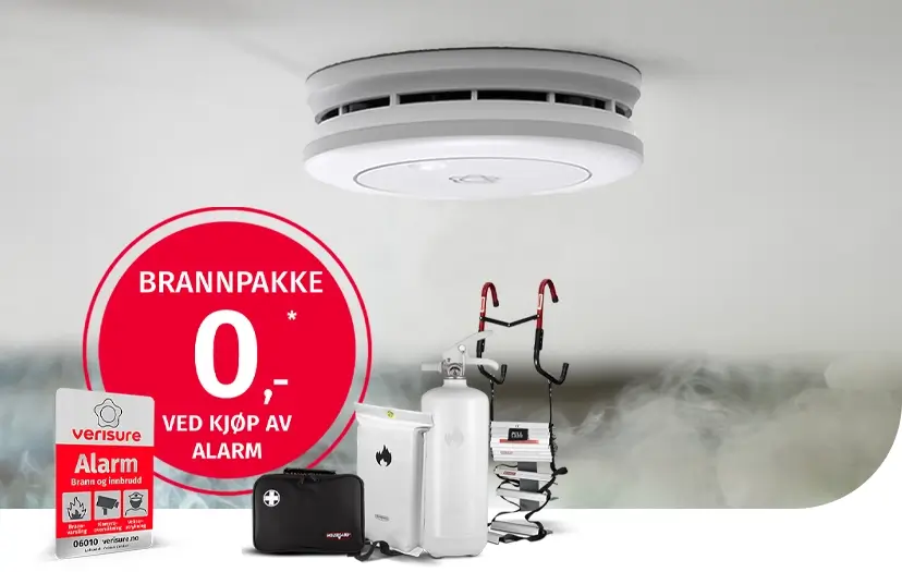 Brannalarm - Seriekoblet brannalarm til bolig | Verisure